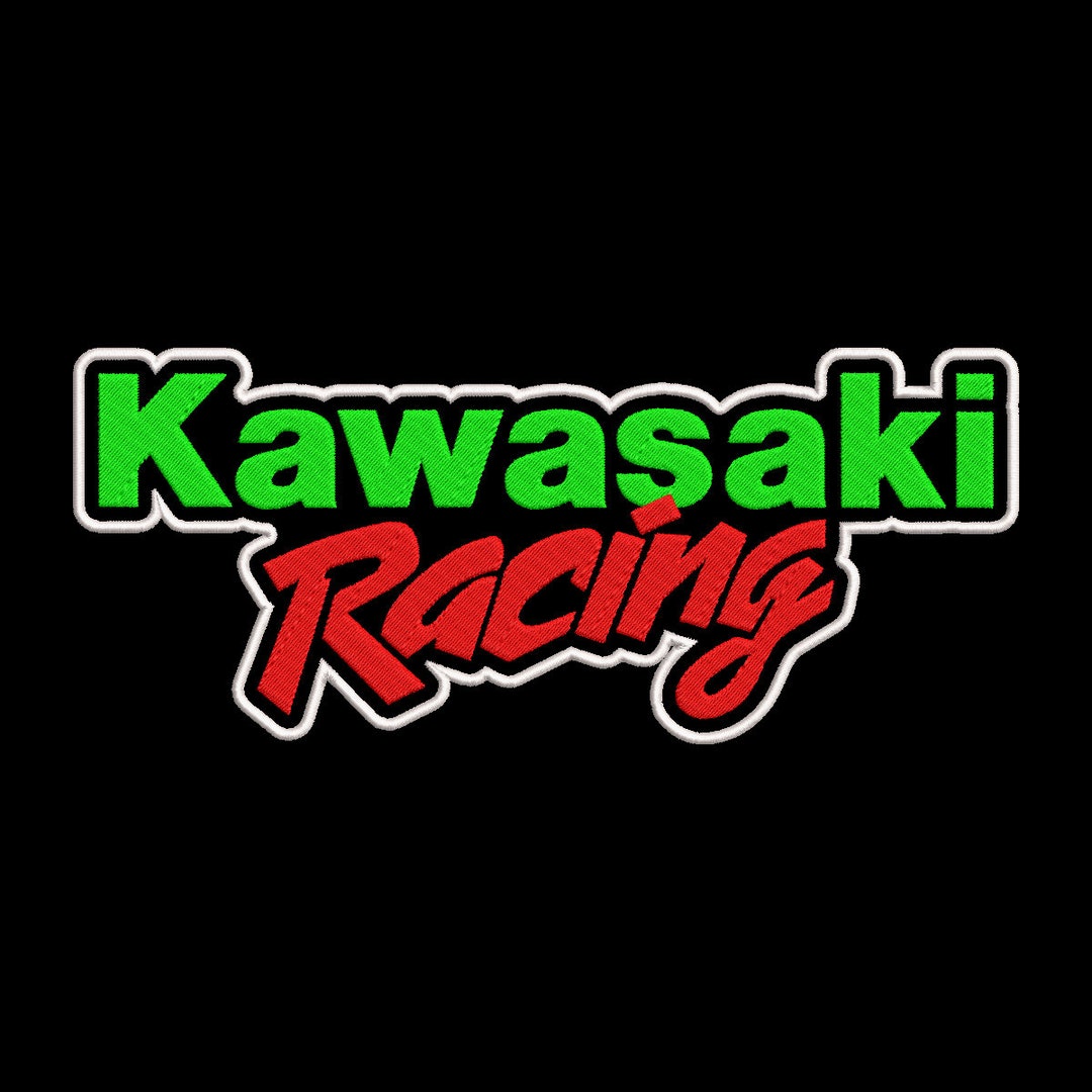 KAWASAKI RACING 2 Logo Embroidery Design - Etsy