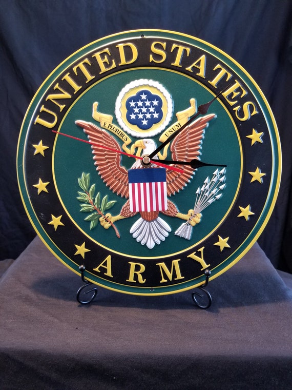 United States Army Metal Clock | Etsy