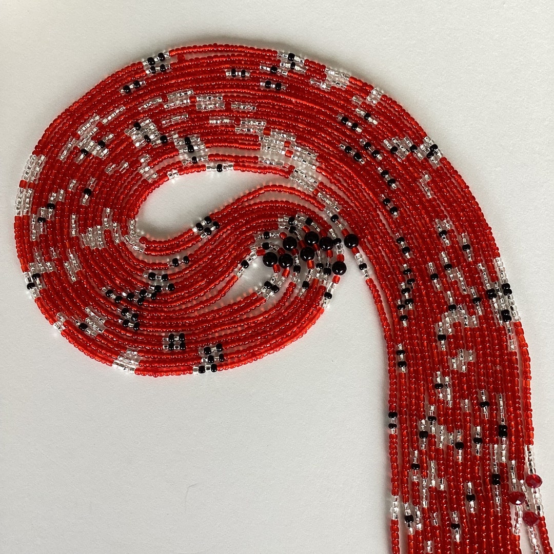 Glass Waist Beads: Tie-on Body Jewelry - Etsy