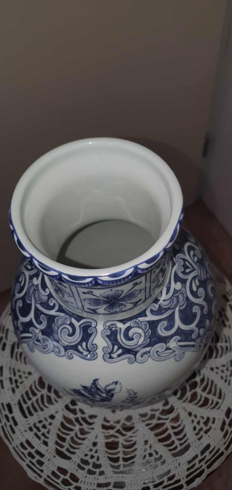 Vintage T Delfts Bleau Porseleinen Vaas Etsy