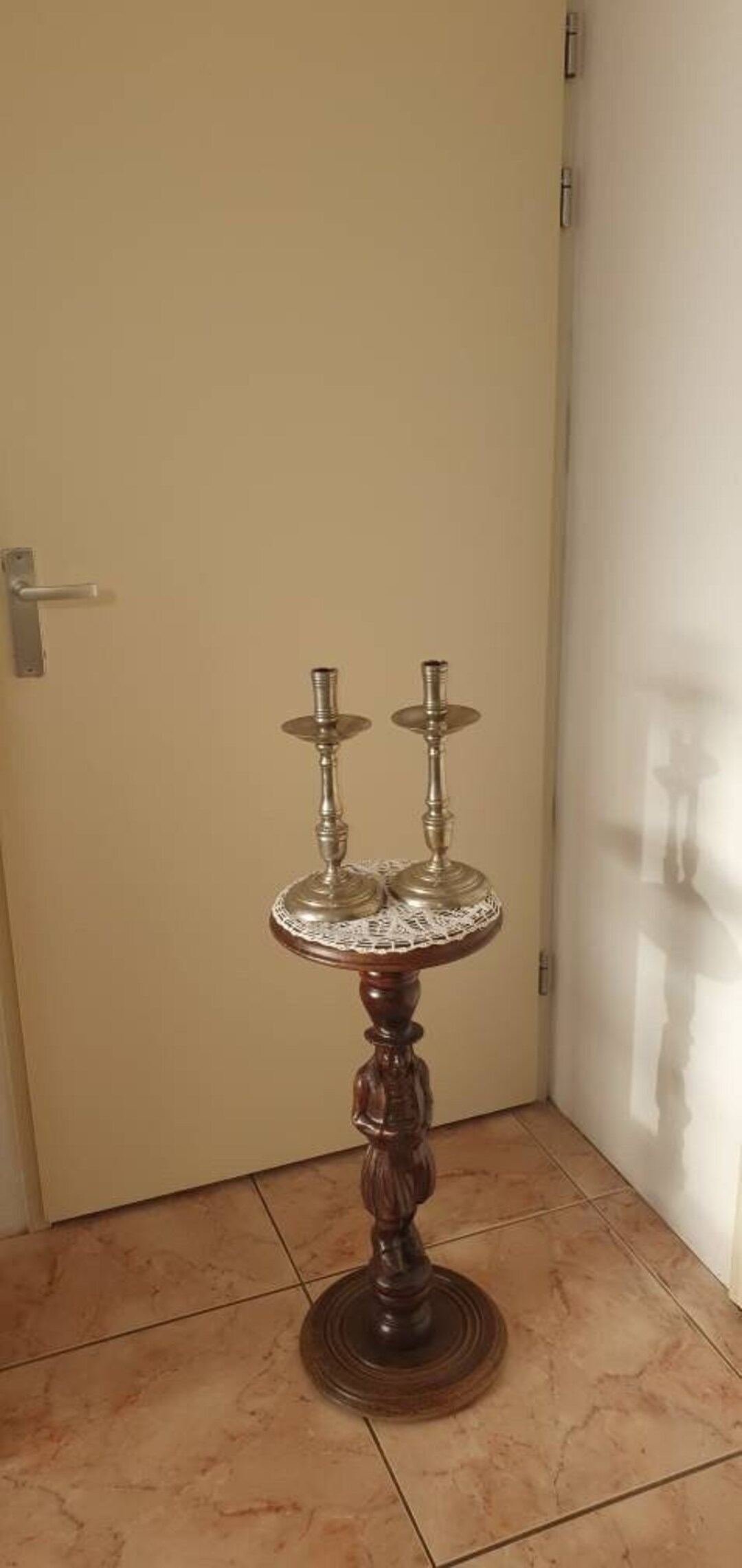Pair of Antique Spanish Collar Candlesticks - Etsy