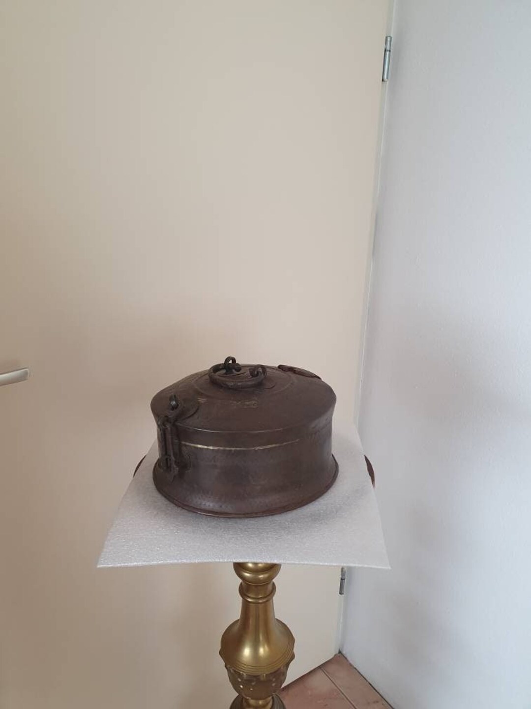 Large Indian Copper Chapati Bread Box - Etsy