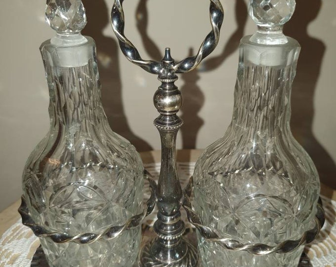 Silver Cruet Set or Cruet Caddy With Salt & Pepper - Etsy