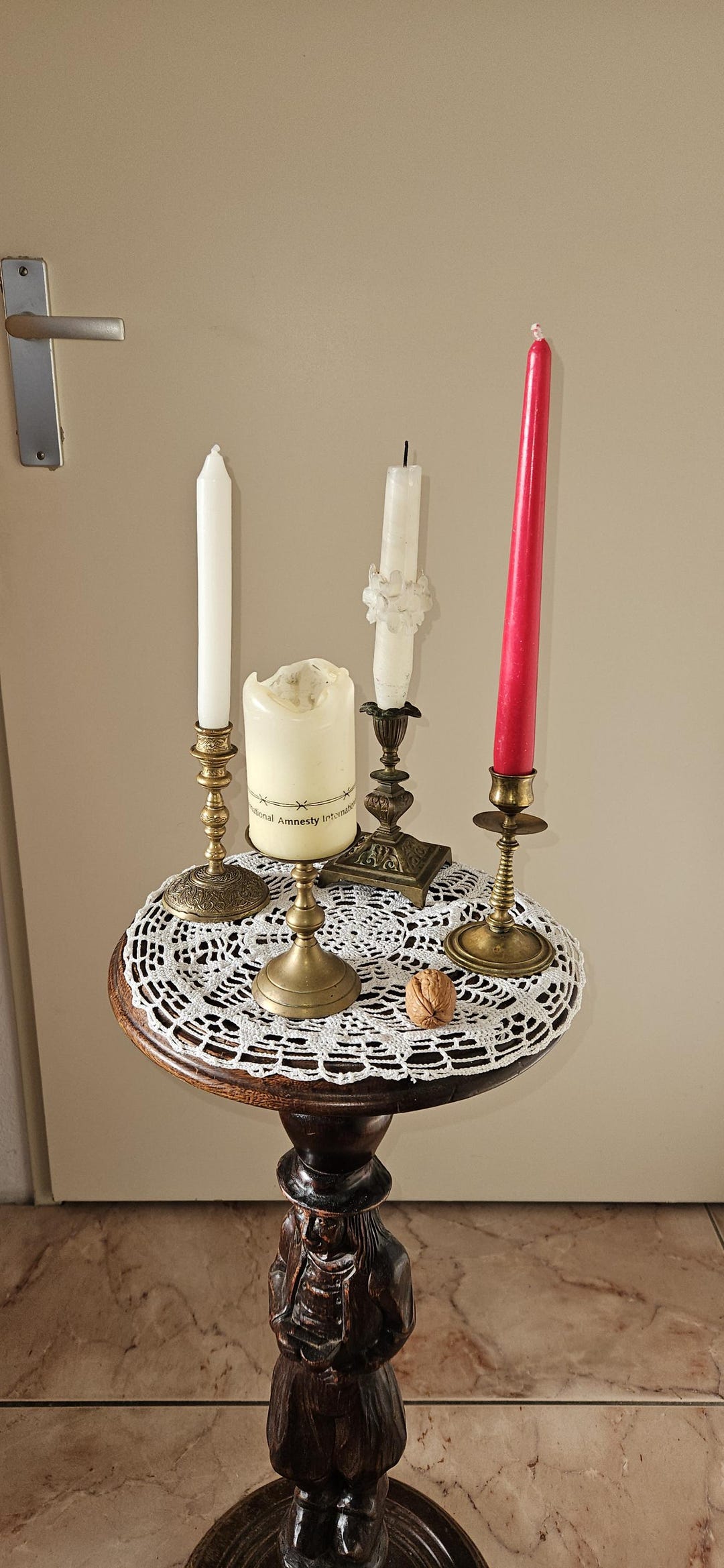 Set of Antique 4 Small Candlesticks - Etsy