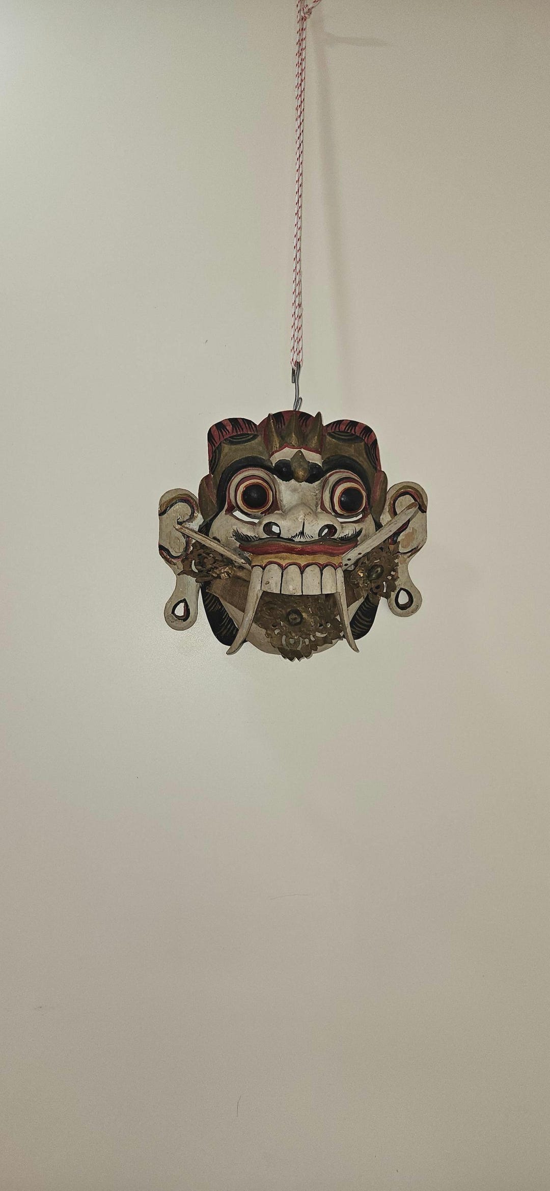 Antique Wood Carving Balinese Hand-painted Barong Mask - Etsy