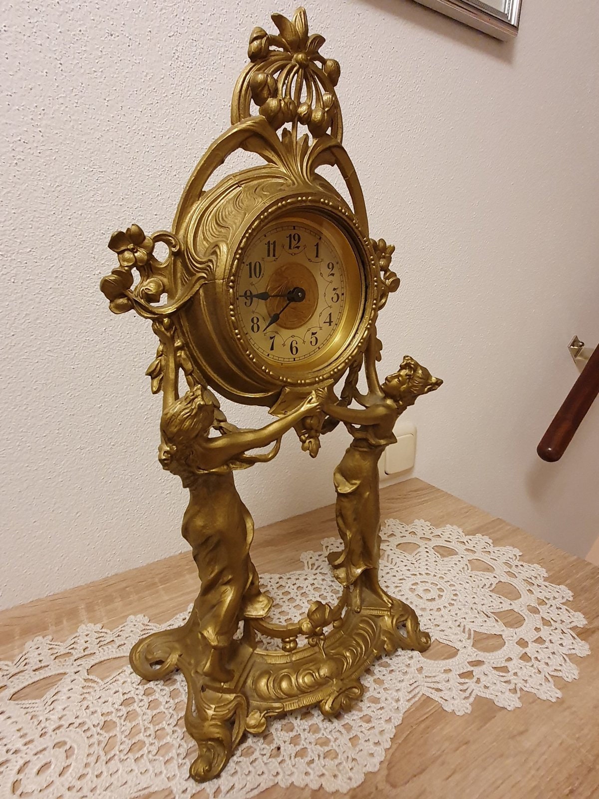 Bronze Table Clock - Etsy