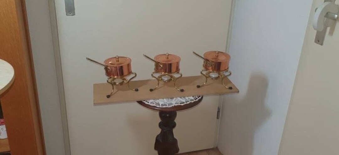 Set of Three Vintage Copper Chafs - Etsy