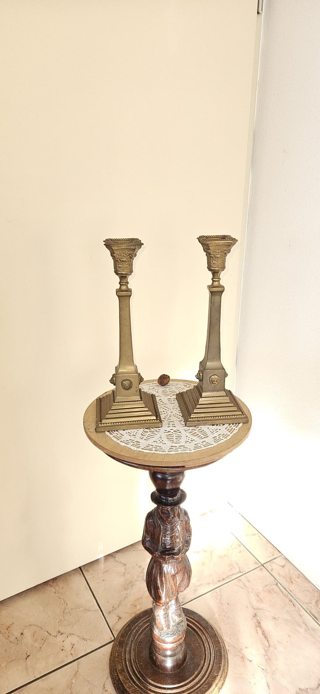Beautiful Pair of Neoclassical Napoleon Empire Column Candlesticks - Etsy