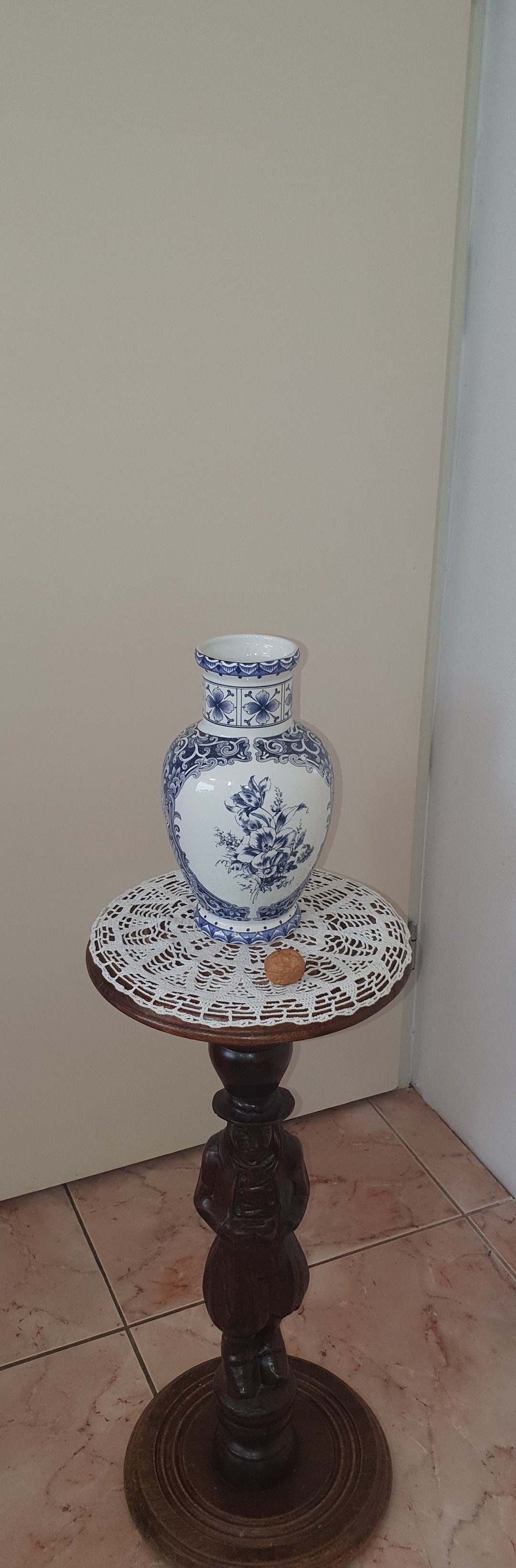 Vintage T Delfts Bleau Porcelain Vase Etsy