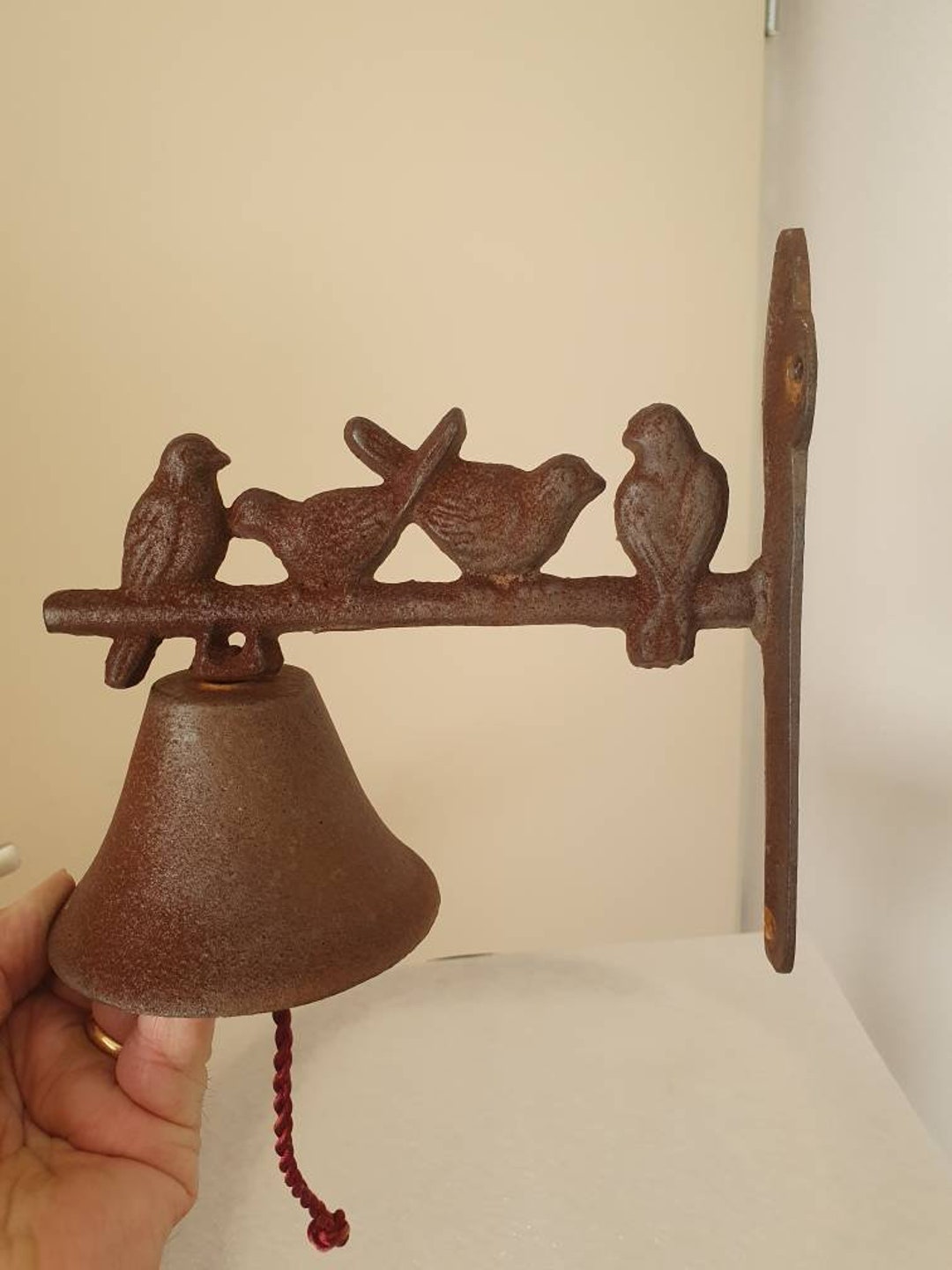 Decorative Cast Iron Birds Wall Doorbell - Etsy