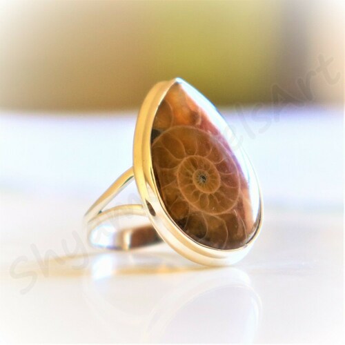 Dainty Fossil Ring - Etsy