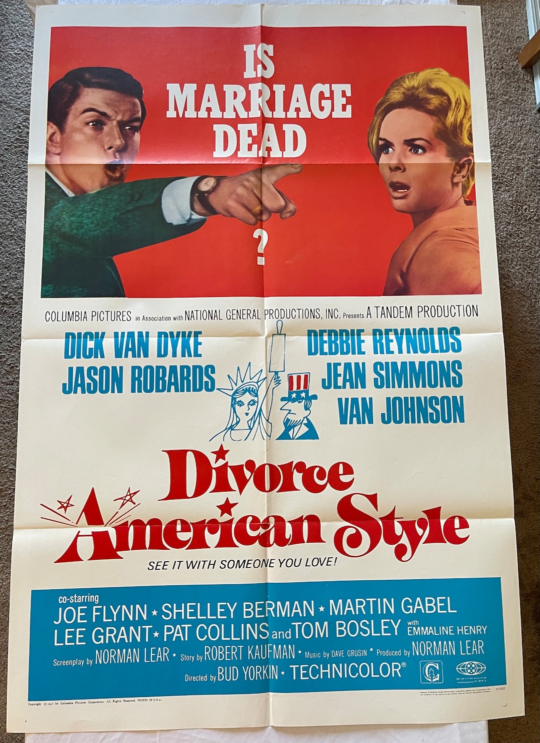 Divorce American Style Vintage One Sheet Movie Poster Debbie - Etsy