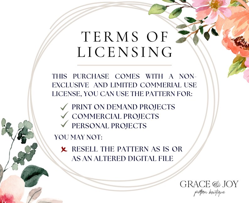 Budding Magnolia Flowers With Leaves Seamless Pattern - Commercial Use ...