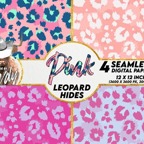 SEAMLESS Pattern Leopard Print Cheetah Digital Fabric Design - Etsy