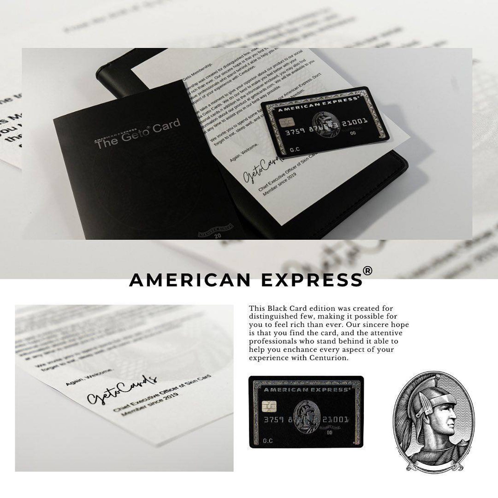 American Express Black Card Skin Gift Funny Sticker Skin | Etsy