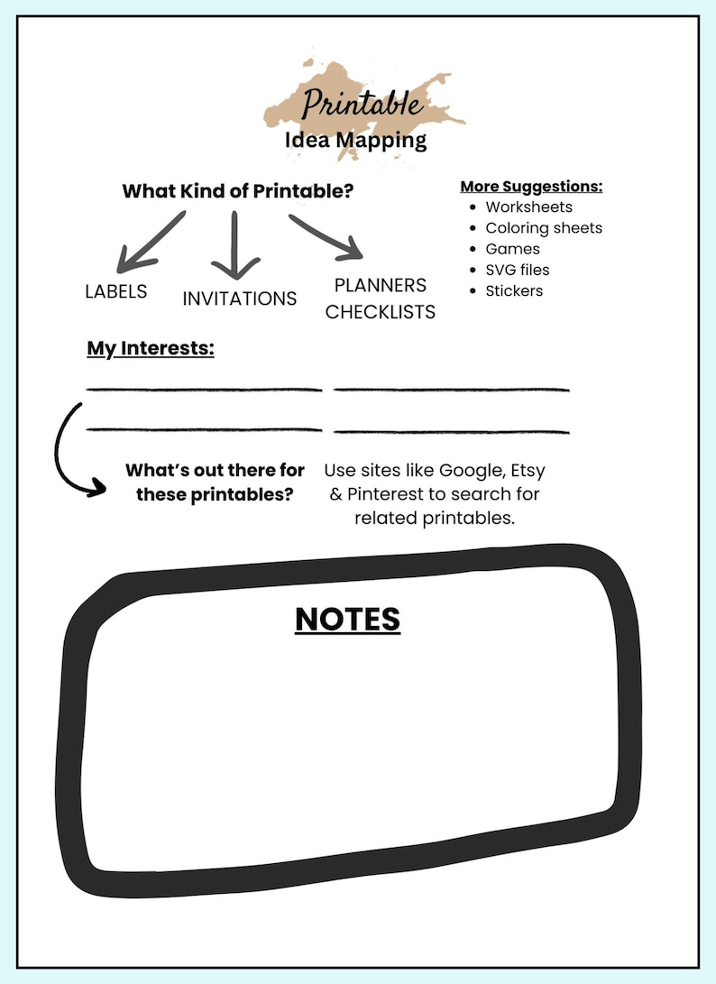 Printable Planning Bundle Design Printablescreate Ideas for ...