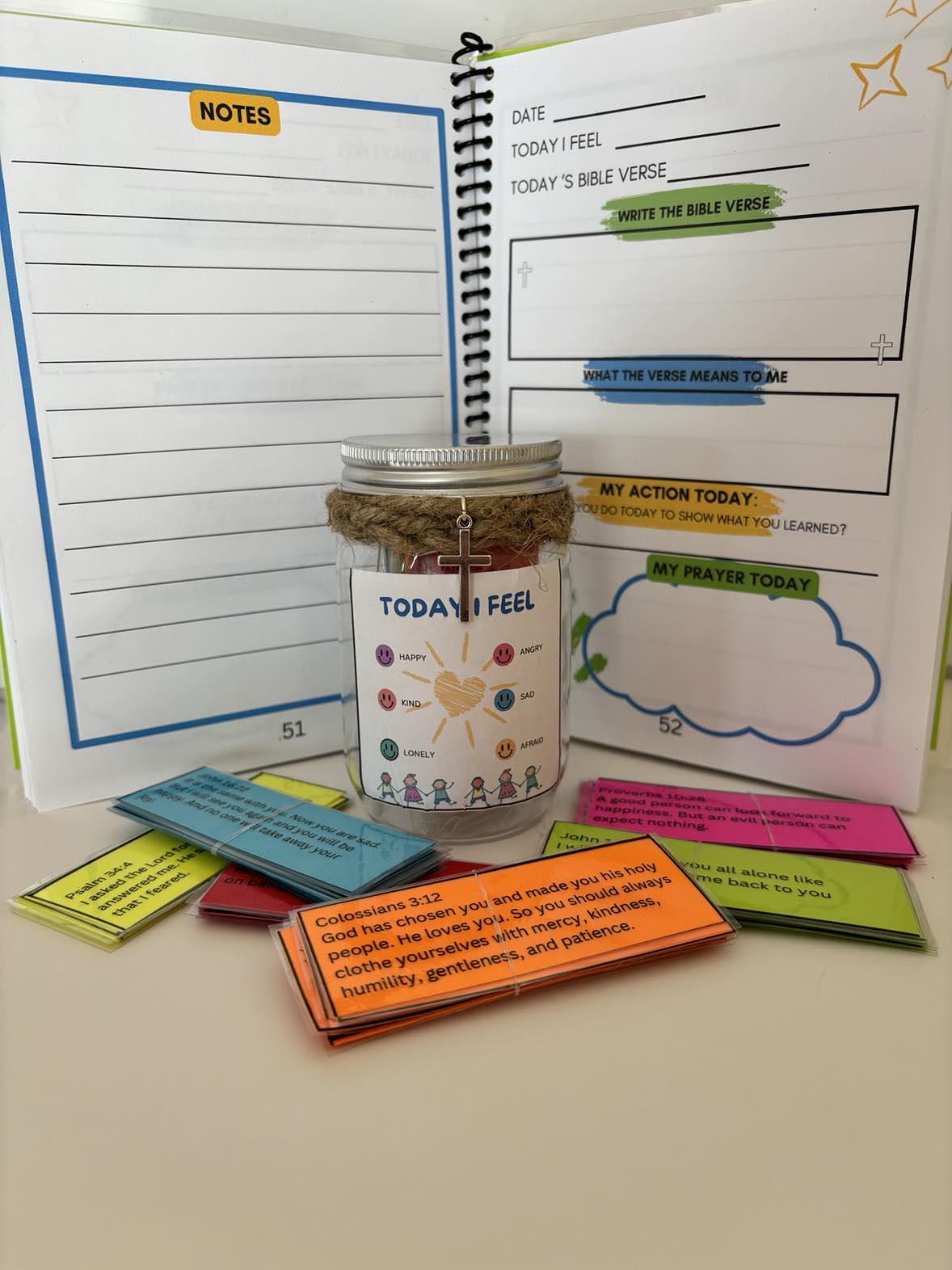 Bible Verse Jar for Kids Scripture Jar for Children Faith-based ...