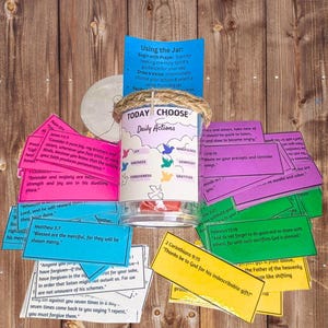 Bible Verse Jar, Gratitude Jar,prayer Jar, Prayer Cards, Spiritual ...