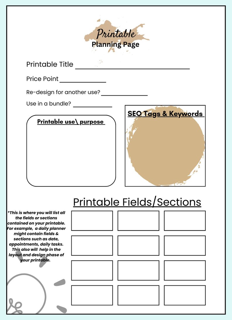 Printable Planning Bundle Design Printablescreate Ideas for ...