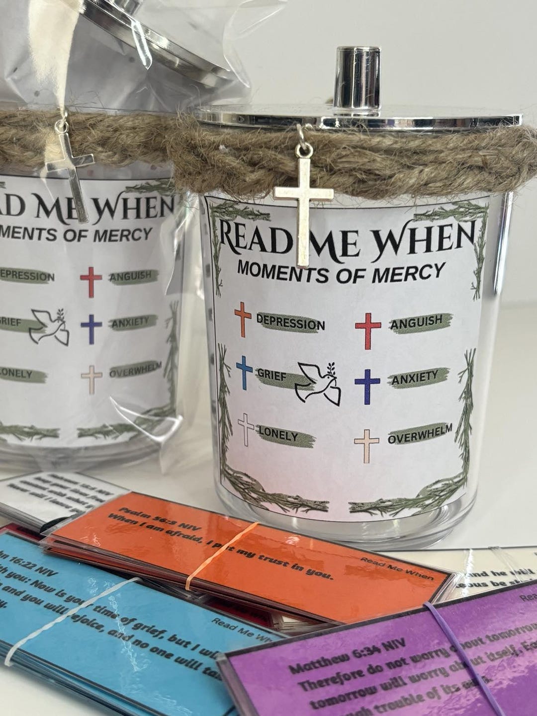 Bible Verse Jar| Read Me When Jar| Christian Gift for Women| Gift for ...