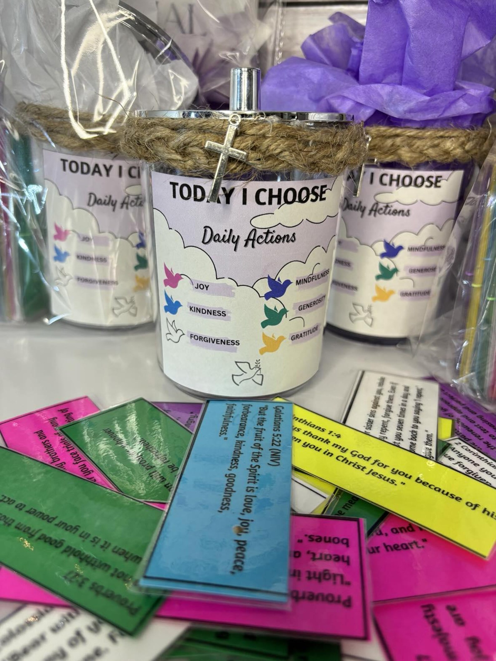 Bible Verse Jar, Gratitude Jar,prayer Jar, Prayer Cards, Spiritual ...