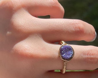 Purple Quartz Ring | Etsy