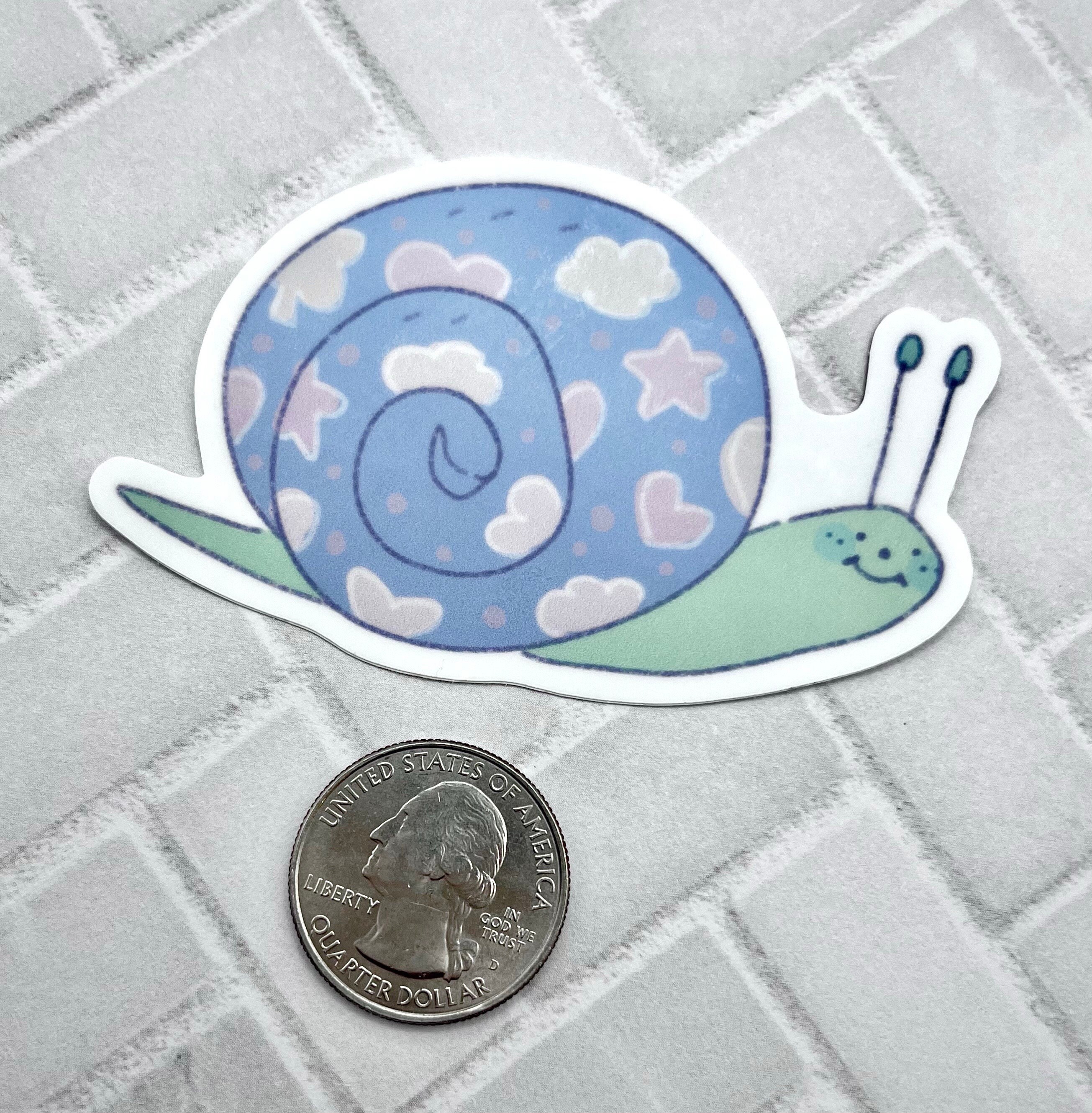 Smiley Snail Vinyl Sticker - Etsy