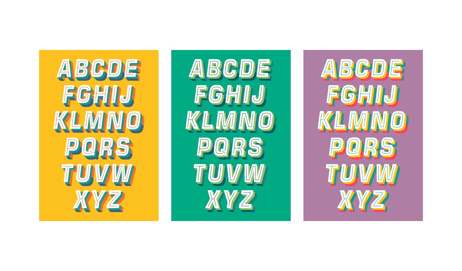 Personalised Bright Bold Initial Letter Art Print Monogram - Etsy