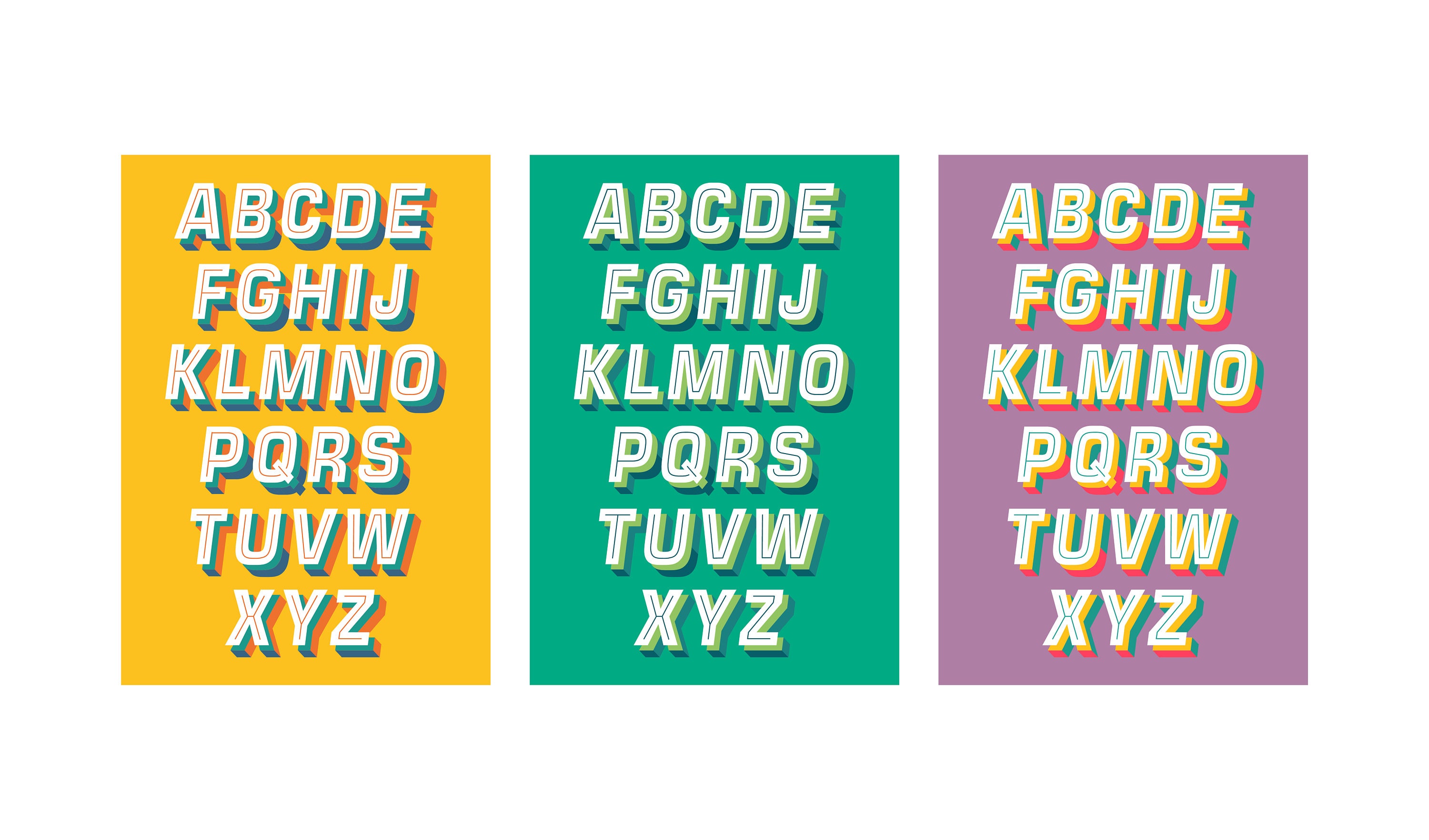 Personalised Bright Bold Initial Letter Art Print Monogram | Etsy