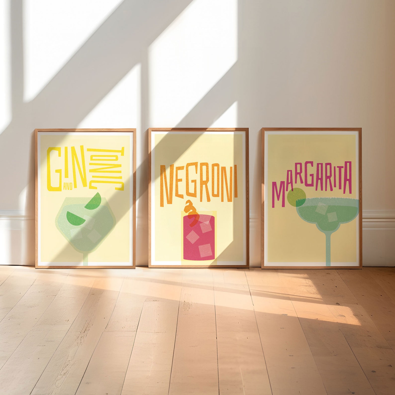 Gin & Tonic Cocktail Print, Gin Home Bar Art, Kitchen Gin Cocktail ...