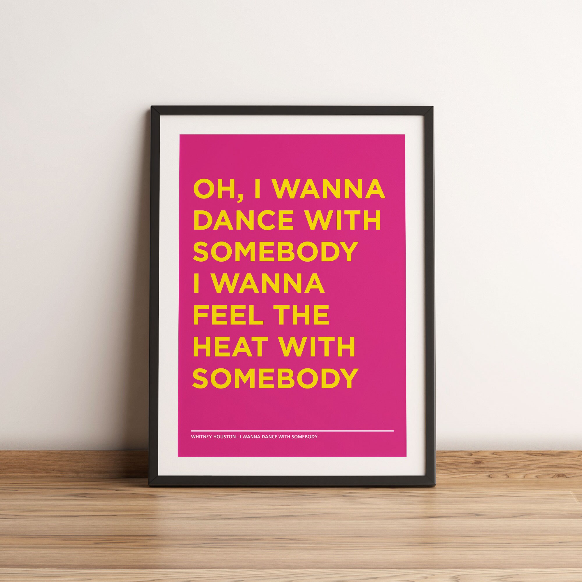 Custom Song Lyric Quote Poster Print, Custom Quote Typographic Art ...