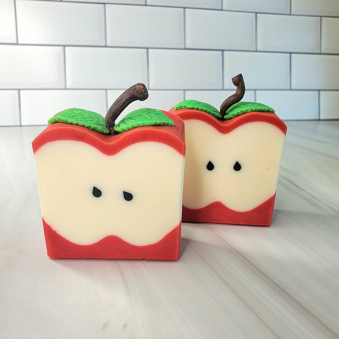 Red Apple Handmade Soap - Vegan Teacher Gift - Etsy