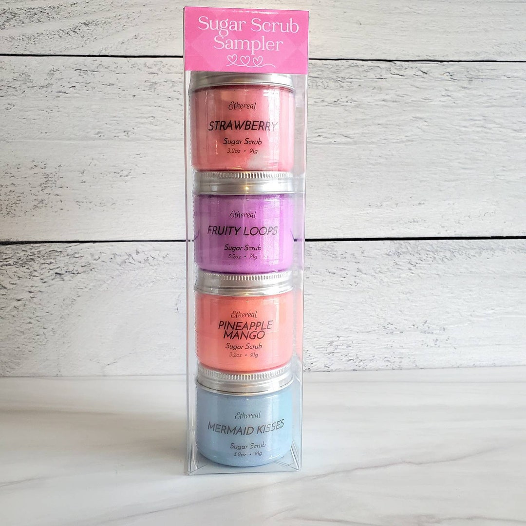 Mini Sugar Scrub Sampler - Organic Ingredients - Natural Exfoliation ...