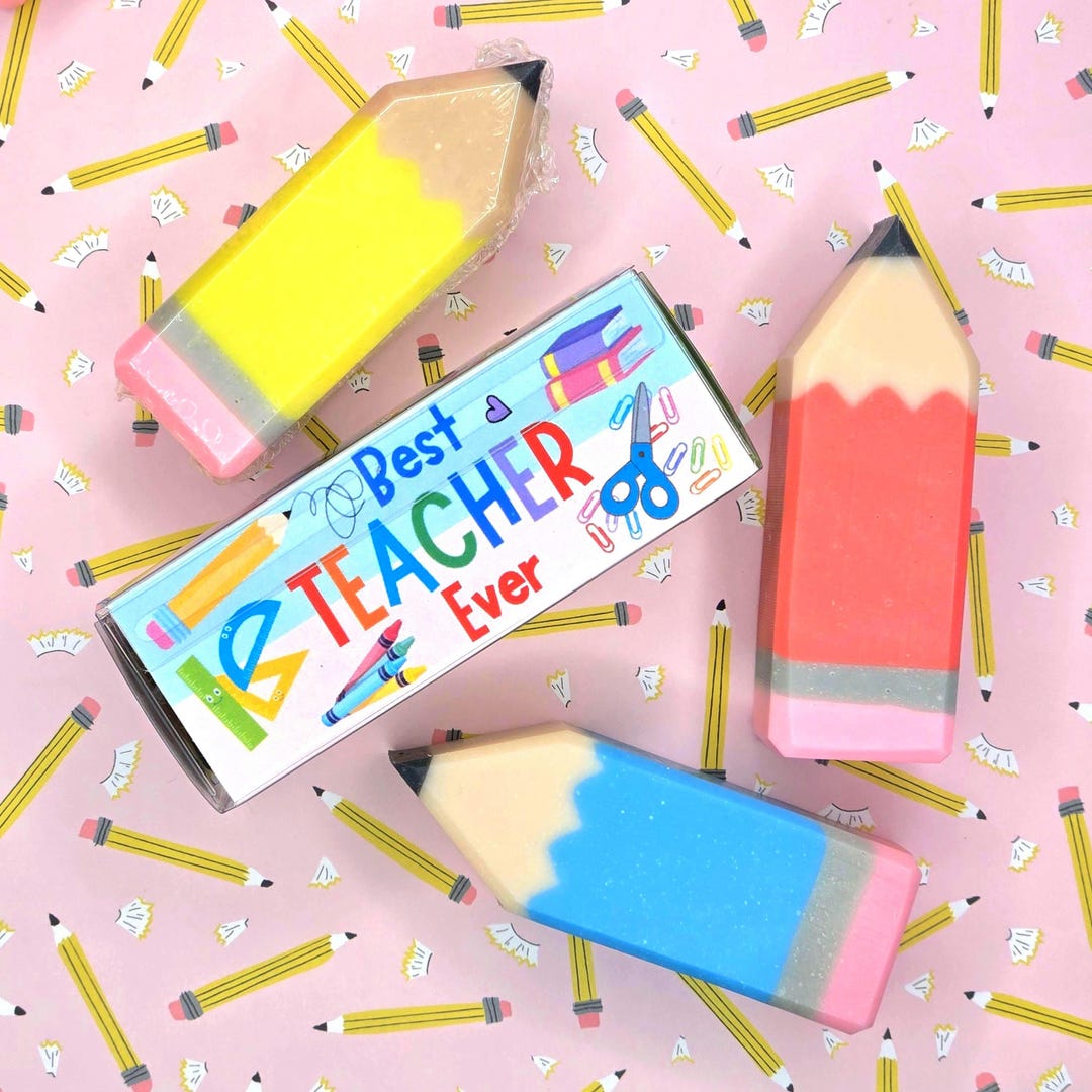 Pencil Soap – Vegan Teacher Gift, Back to School - Etsy