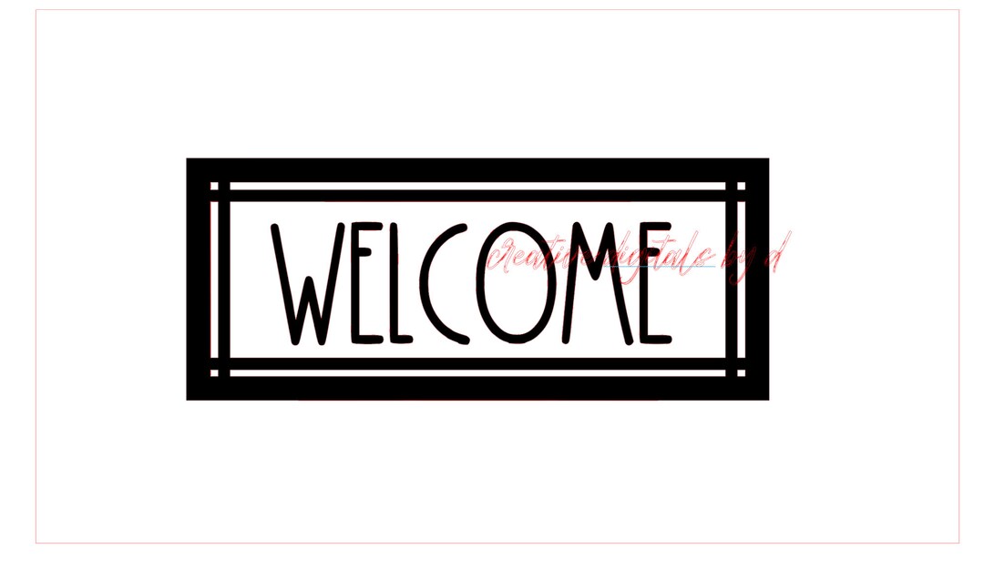 Welcome Rae Dunn Inspired Digital File Laser Svg Glow Forge File Laser ...