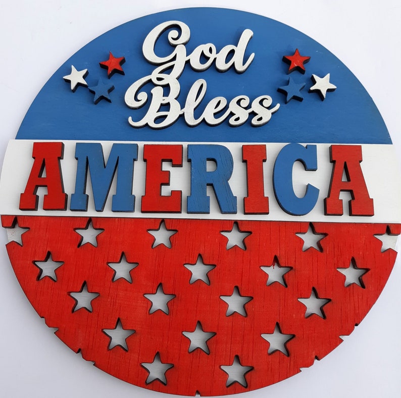 Laser Svg Laser File Svg God Bless America Lasercut File - Etsy