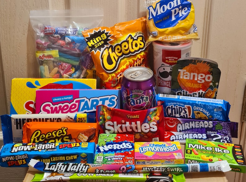American Snack 'n' Sweet Box - Etsy UK