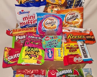 American Snack 'n' Sweet Box | Etsy UK