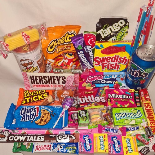 American Snack 'n' Sweet Box - Etsy UK