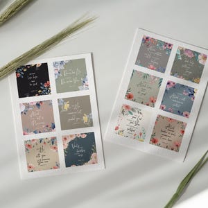 Quran Verses Cards Digital & Printable Floral Islamic Wall Art Print ...