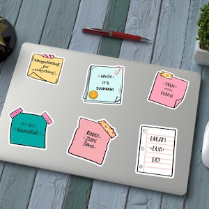 Islamic Stickers Digital Quotes Sticky Notes Cute Islamic Stickers ...