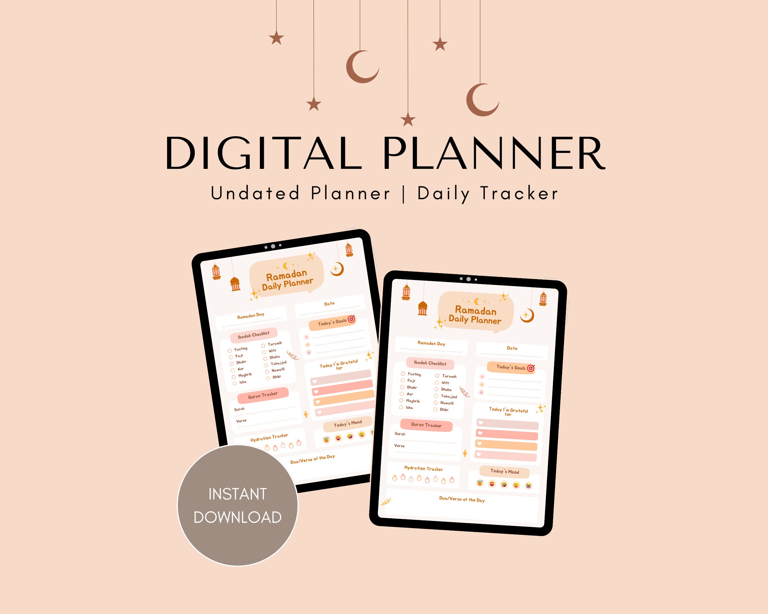 Cute Digital & Printable Ramadan Planner 2025 | Simple Cute Ramadan ...