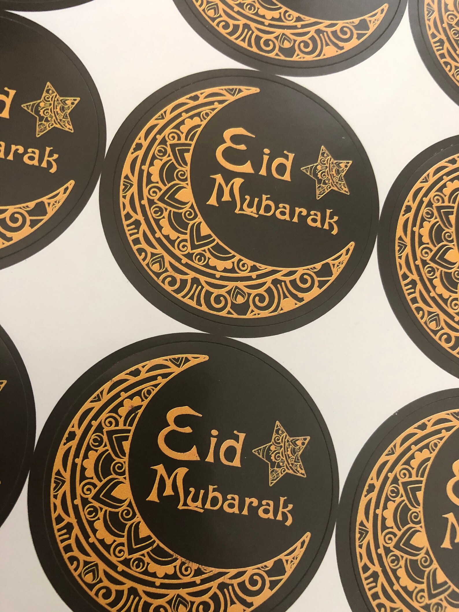 36 Eid Mubarak Stickers Labels Islamic Party Supplies | Etsy