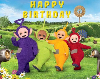 Teletubbies Backdrop - Etsy UK