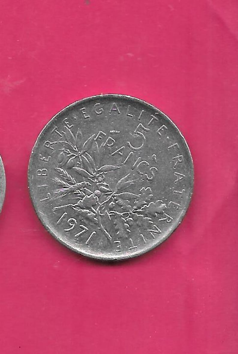 France French Km926a.1 1971 Xf-super Fine Circulated 5 Franc Coin - Etsy