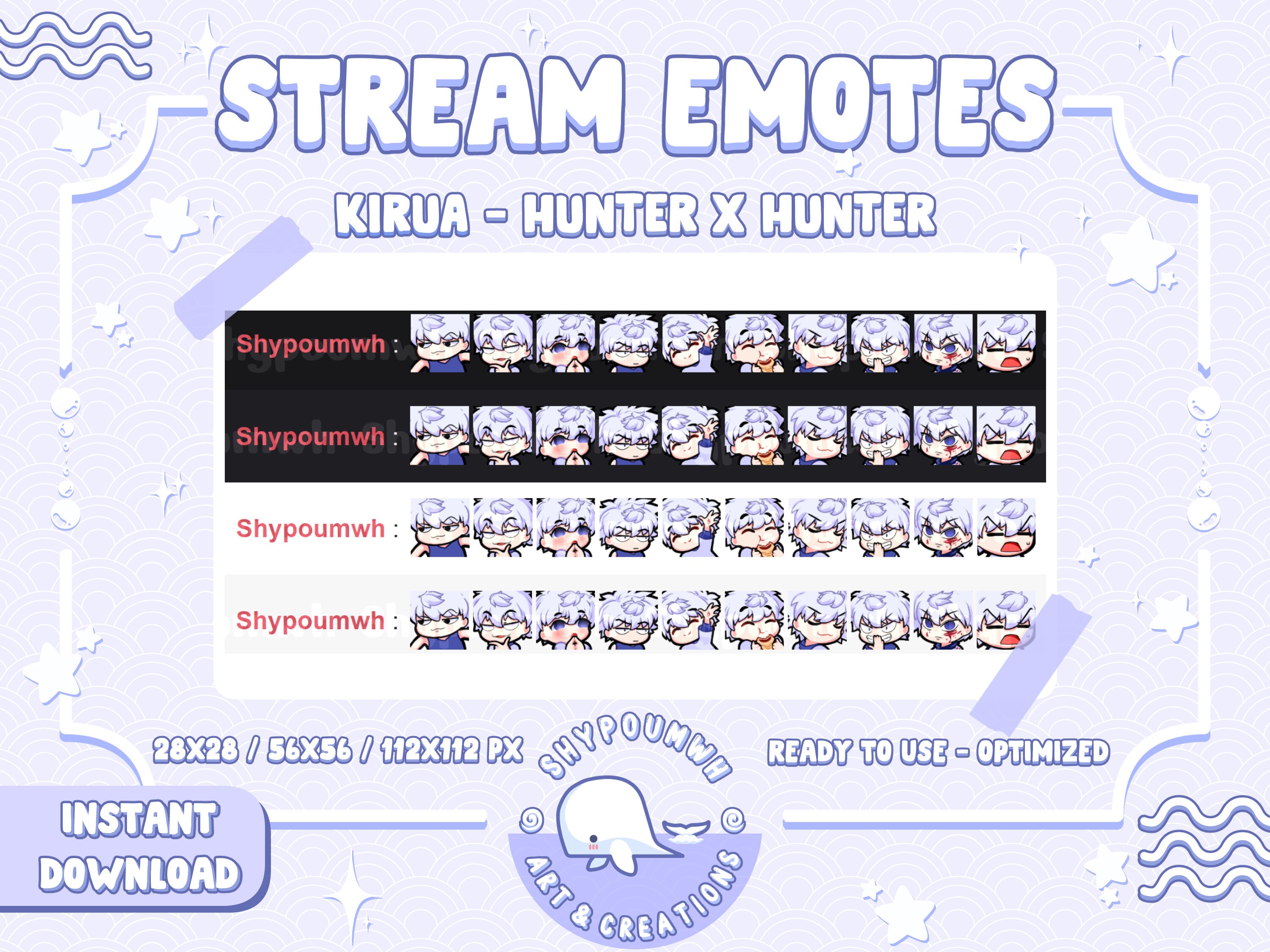 Assassin/killer [hunter] Emotes for Twitch, Discord | Kawaii/flow ...