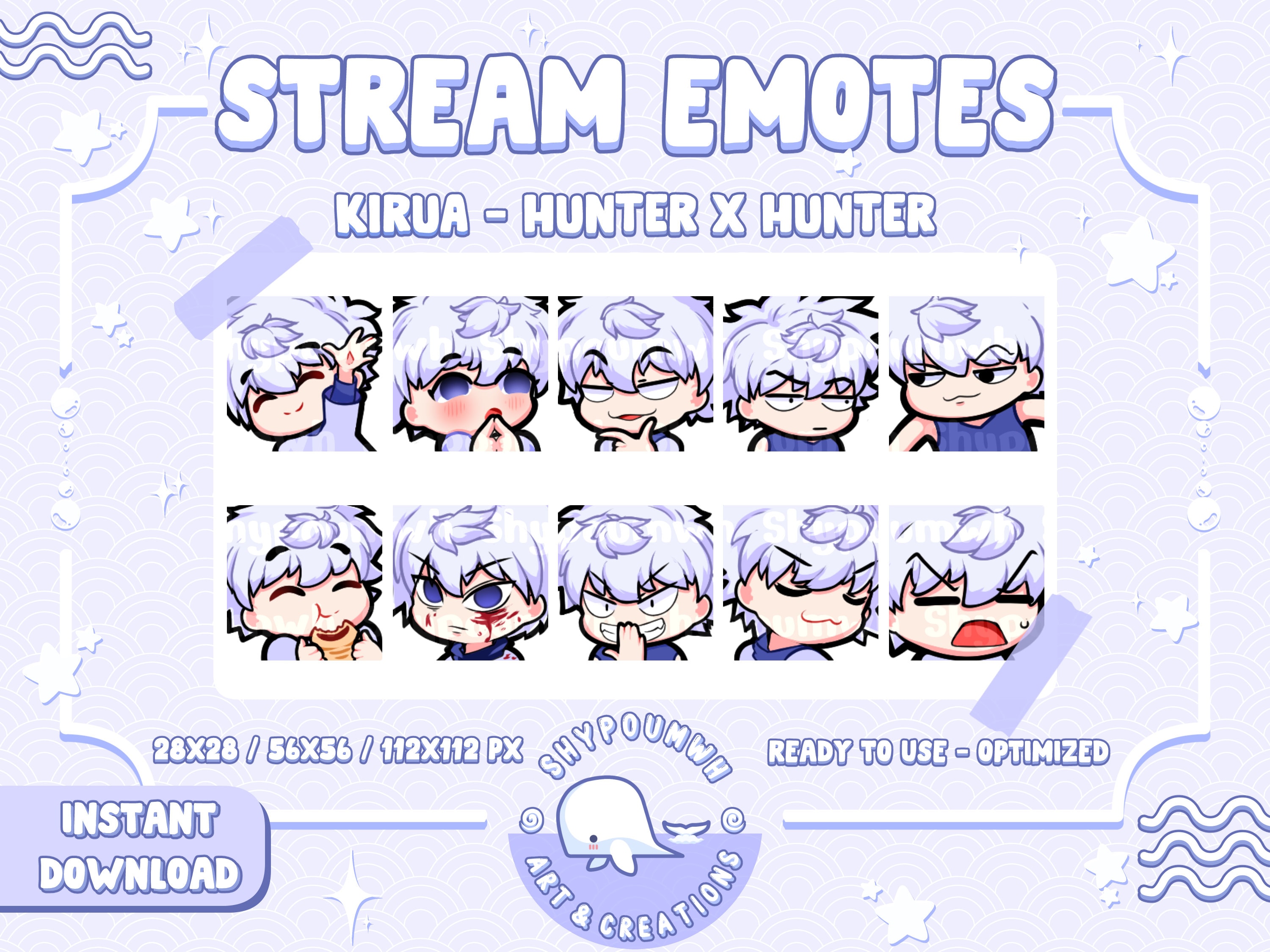 Assassin/killer [hunter] Emotes for Twitch, Discord | Kawaii/flow ...