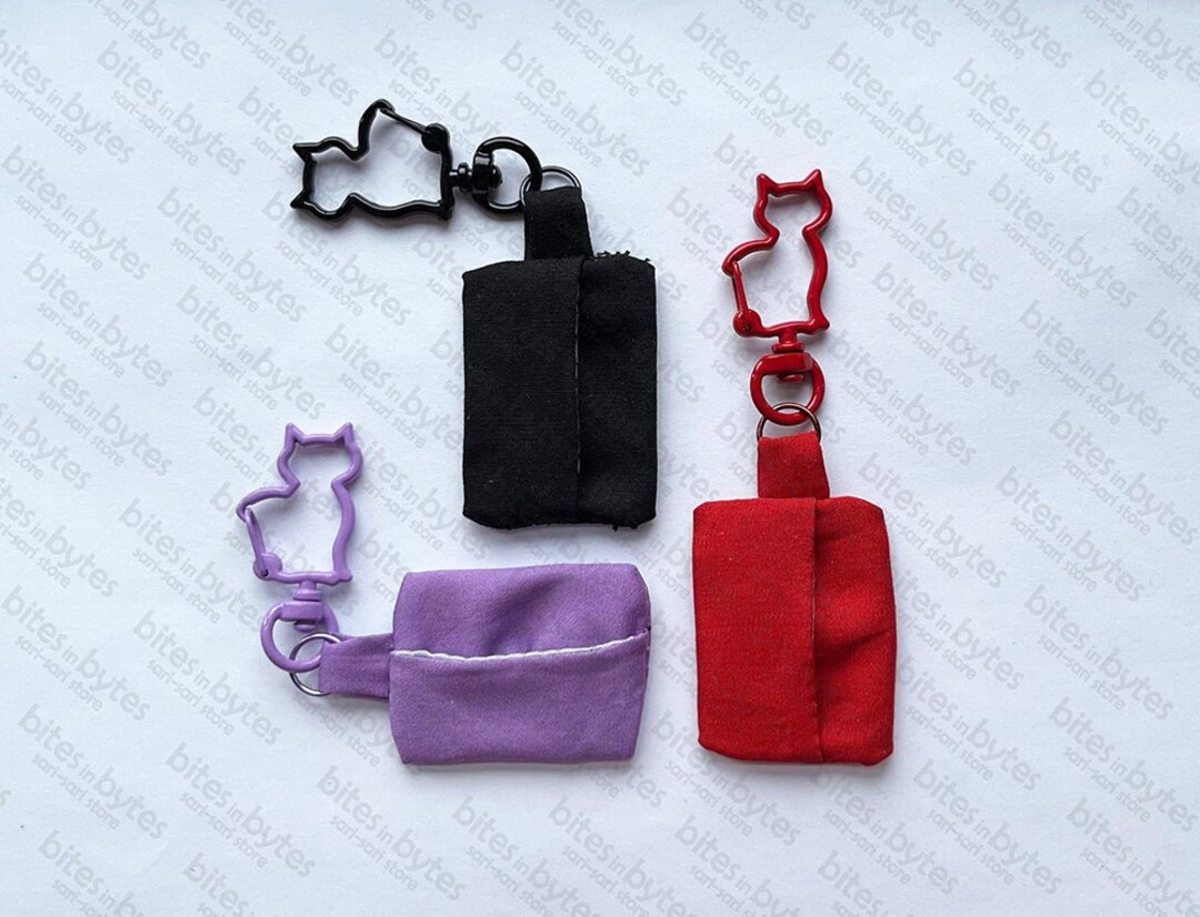 Eyeglass Cleaning Cloth With Pouch Keychain (cat Keychain) - Etsy