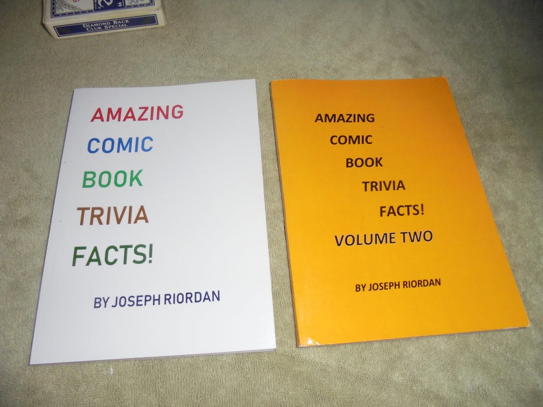 Amazing COMIC BOOK TRIVIA Facts Volumes 1 & 2 15.00 Includes Shipping ...