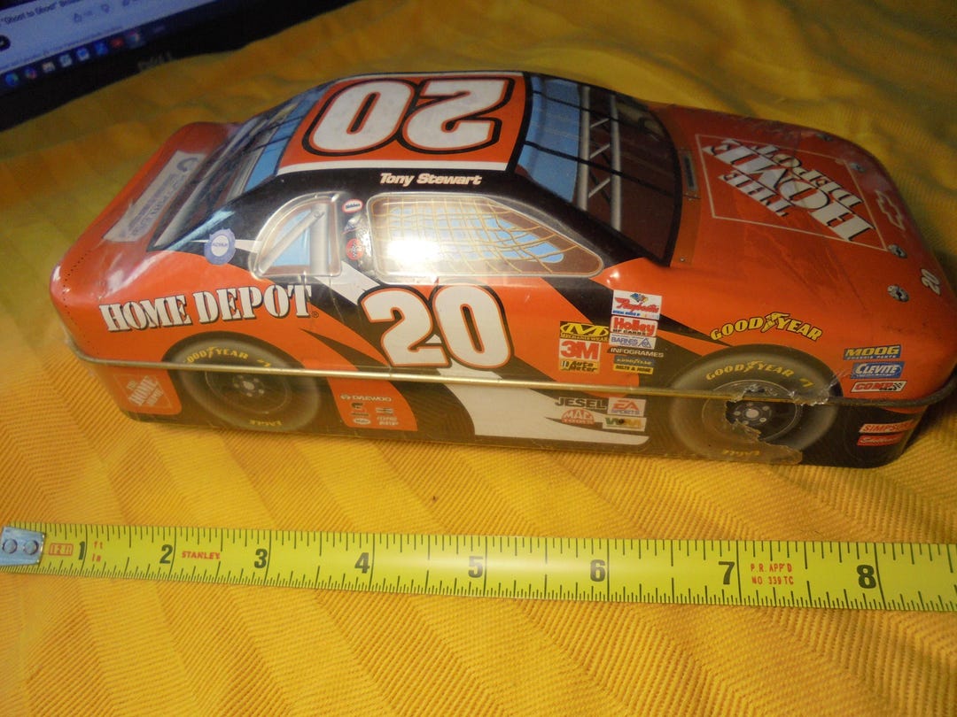 NASCAR Home Depot Race Car CANDY TIN! Sealed & Mint!! 25.00 Shipped ...